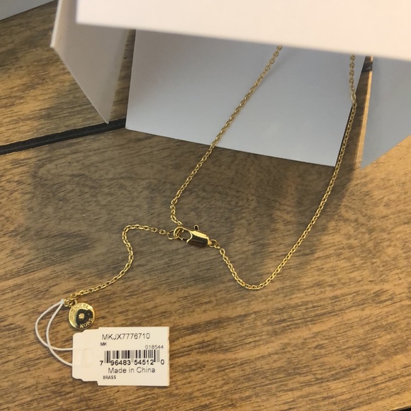 Michael Kors | Jewelry | Nwt Michael Kors Heart With Mk Pendant Gold ...